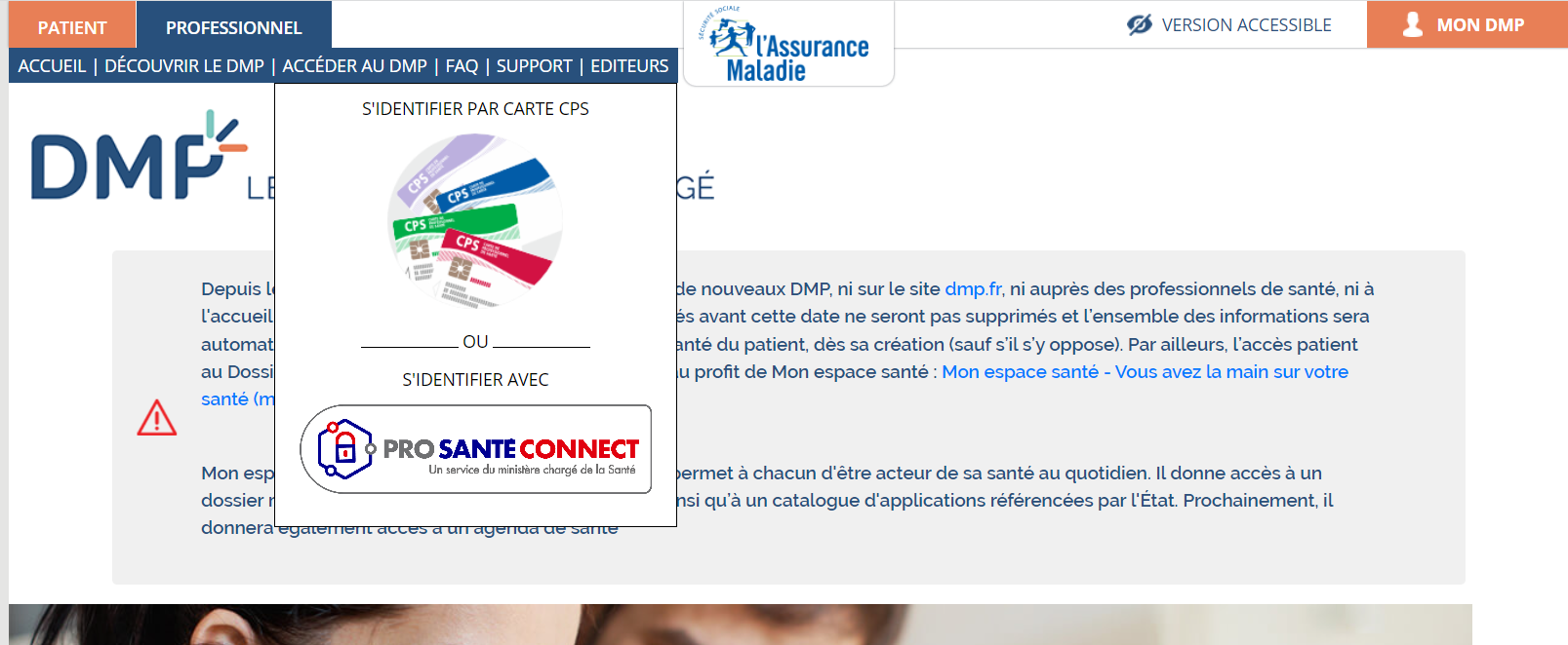 Pro Santé Connect pour les kinésithérapeutes - Kine-Web.com